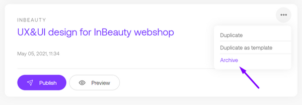 Difference between delete & archive proposal